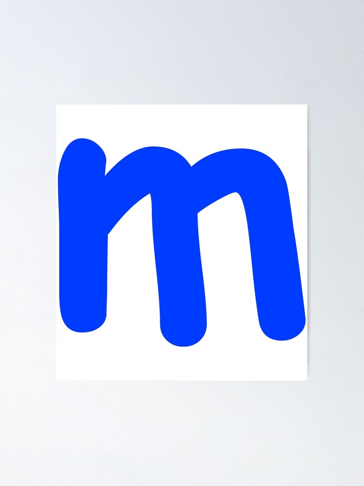 "Letter m Lower Case Alphabet Birthday Gift" Poster by Shariss | Redbubble