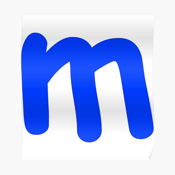 "Letter m Lower Case Alphabet Birthday Gift" Poster by Shariss | Redbubble