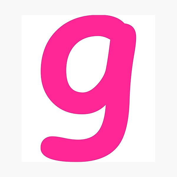 Lámina fotográfica for Sale con la obra «Rosa Letra g Minúscula ...