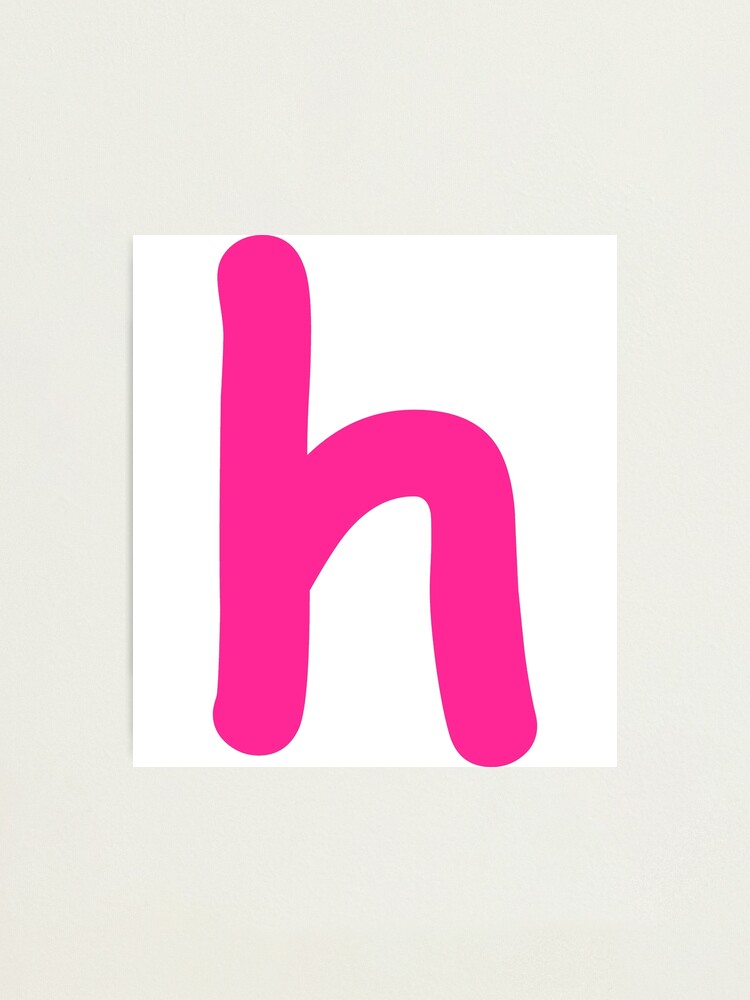 Lámina fotográfica «Rosa Letra h Minúscula Alfabeto Regalo de ...