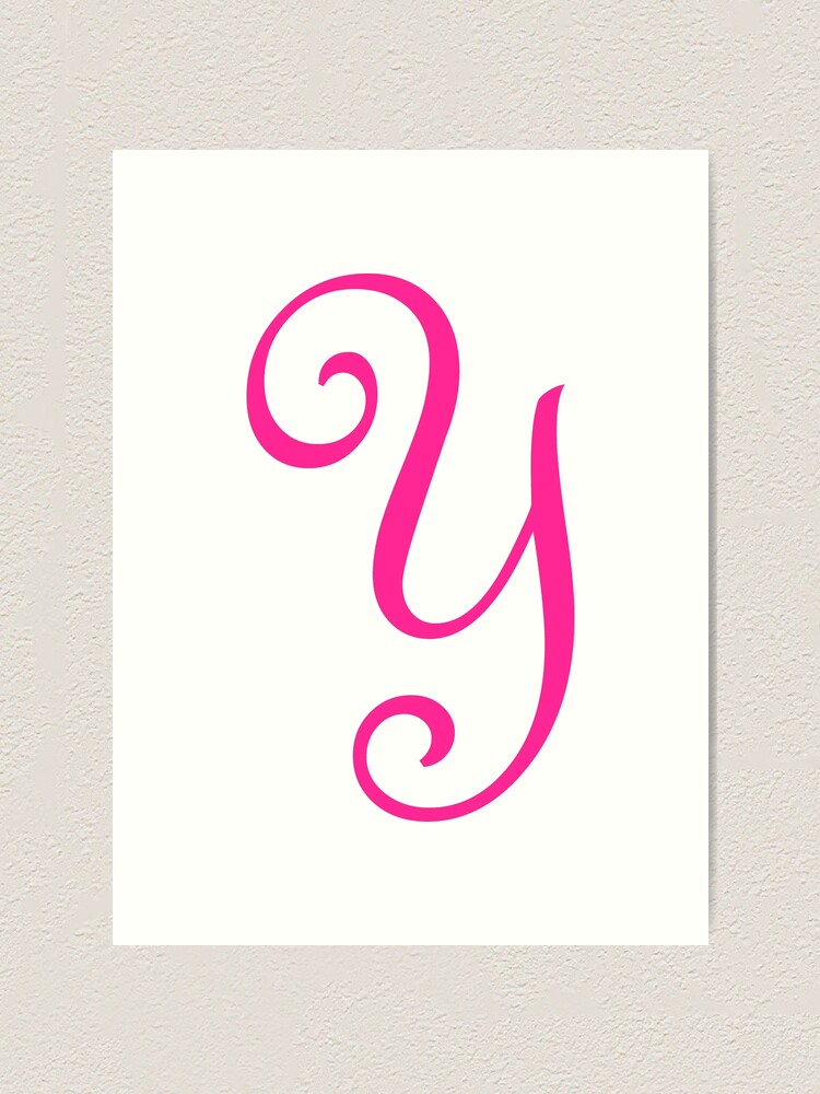 Letra Y Rosa Rosa Alfabeto Conjunto Alfabeto Capital Letra Y Hecho