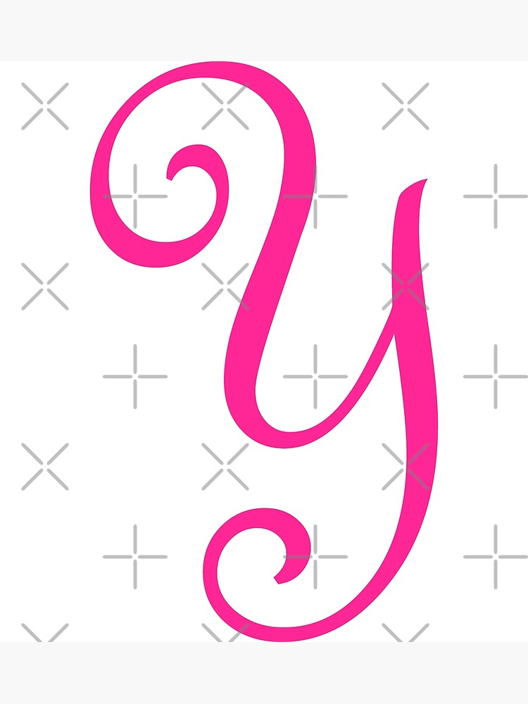 Letra Y Rosa Rosa Alfabeto Conjunto Alfabeto Capital Letra Y Hecho