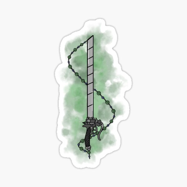 "ODM Blade (green smoke)" Sticker by ColorfulAsh | Redbubble