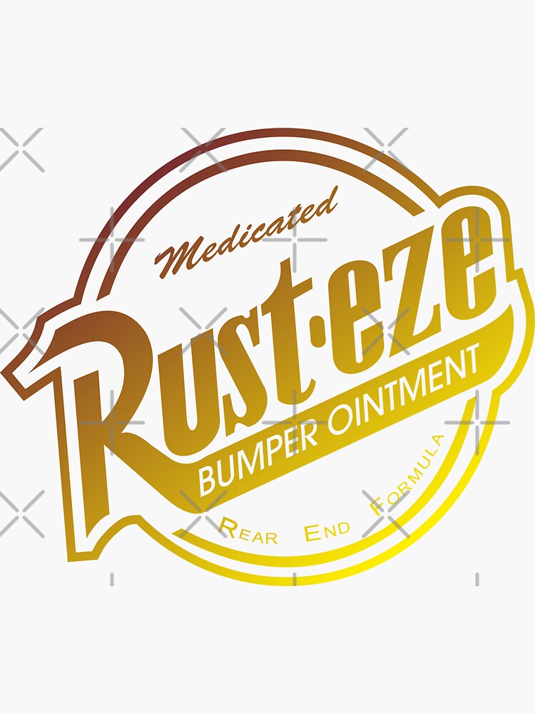 "Rust-eze LogoGlow" Sticker for Sale by akbarfatts | Redbubble
