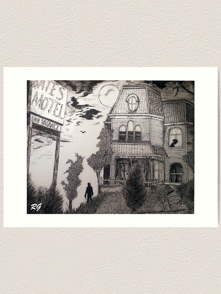 "Creepy psycho Inspired Drawing" Art Print for Sale by RGIllustrations ...