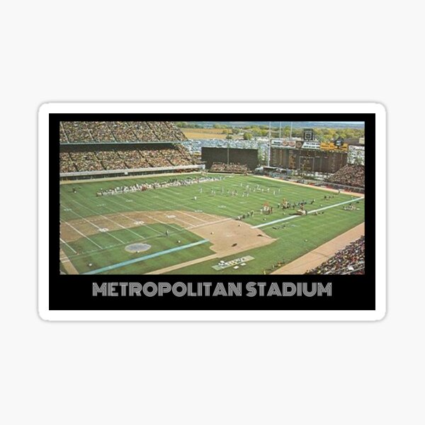 "Metropolitan Stadium- Vikings Purple" Sticker for Sale by DeadStadium ...