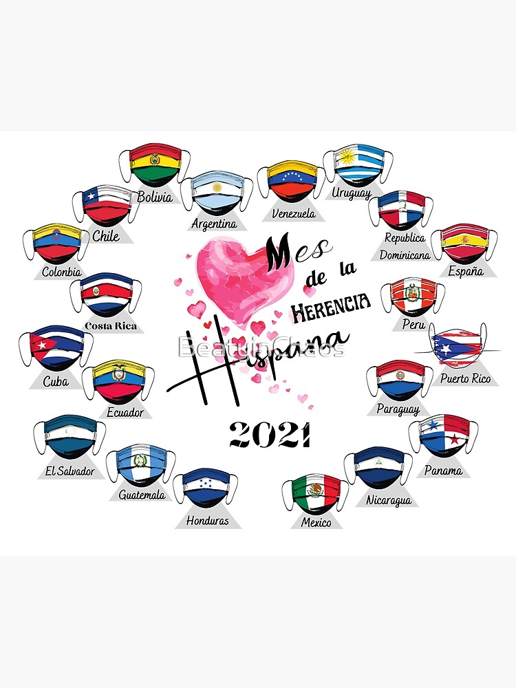 "Mes de la Herencia Hispana / Hispanic Heritage Month, Spanish design ...
