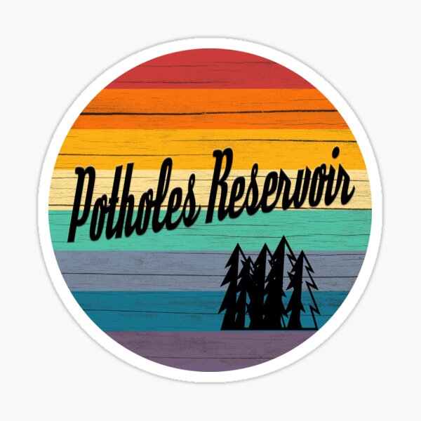 "Potholes Reservoir Washington" Sticker by joyfuldesigns55 | Redbubble