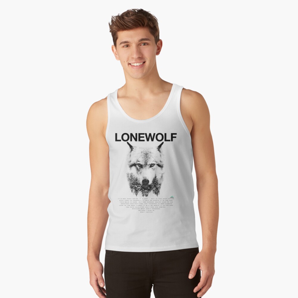 "Lone Wolf!" Poster for Sale by fearlessmotivat | Redbubble
