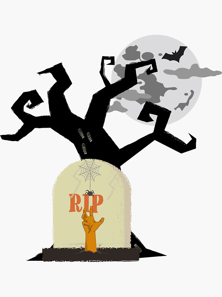 "RIP hand" Sticker by Damnati1 | Redbubble