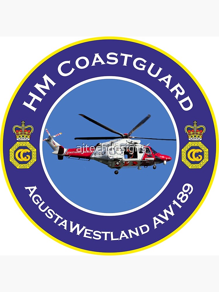 "HM Coastguard Search and rescue helicopter" Poster for Sale by ...