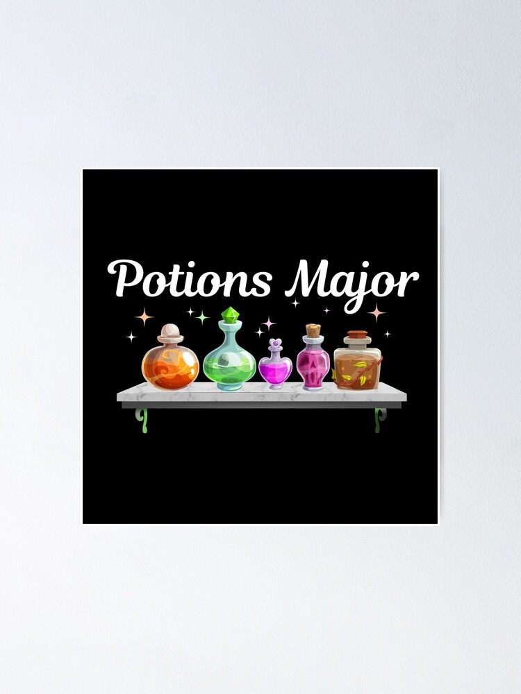 "Potions Major Student | Magical School for Witches and Wizards" Poster ...