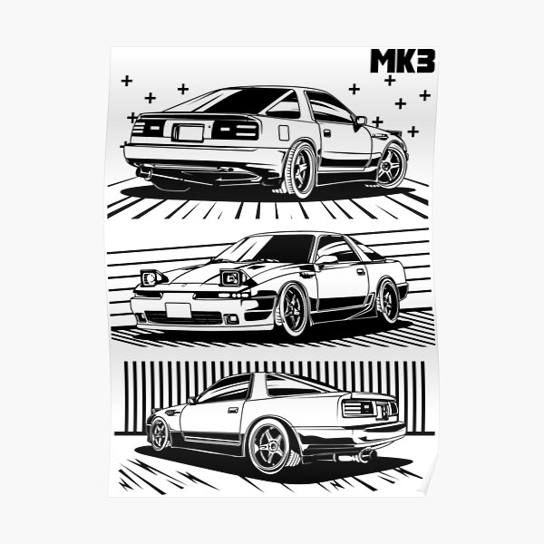 "Supra MK3" Poster for Sale by w1gger | Redbubble