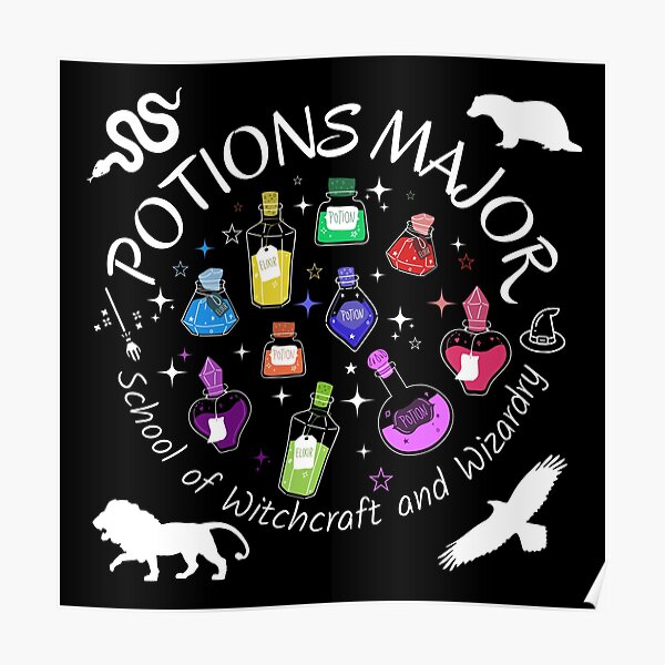 "Potion Major | Multi-Colored Potions Bottles | Wizarding & Magic ...