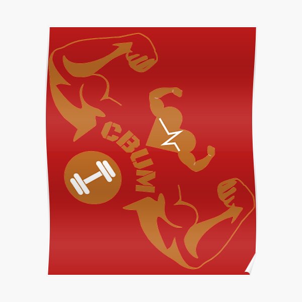 "CBUM-Bodybuilding-Legende Chris Bumstead" Poster von WVGritAndCo ...