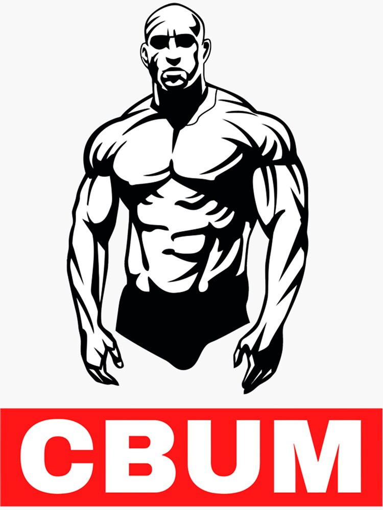 "CBUM bodybuilding legend,Chris Bumstead " Sticker for Sale by ...