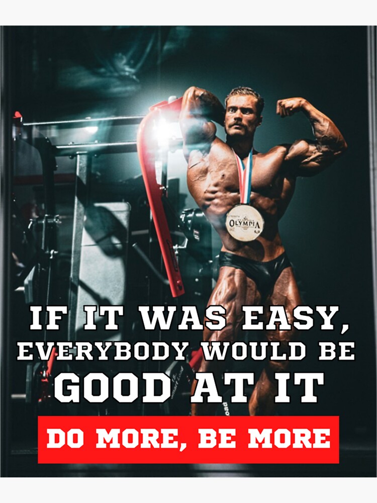 "Chris Bumstead - CBUM Bodybuilding GYM motivation " Sticker for Sale ...