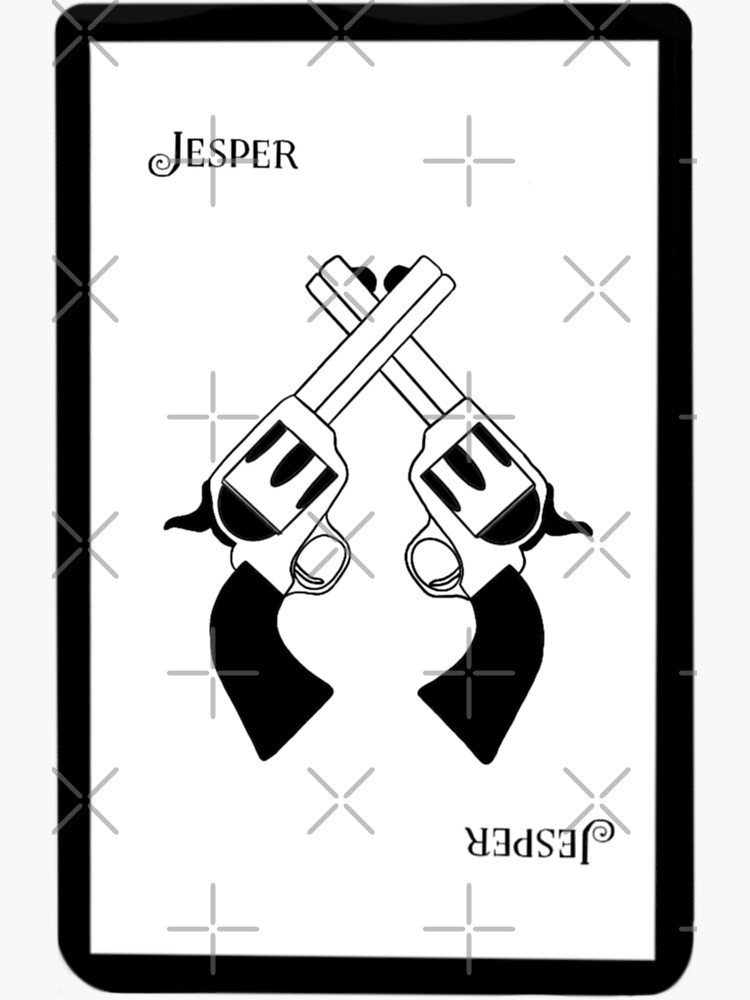 "Jesper Card Six of Crows" Sticker for Sale by dani-peterson | Redbubble
