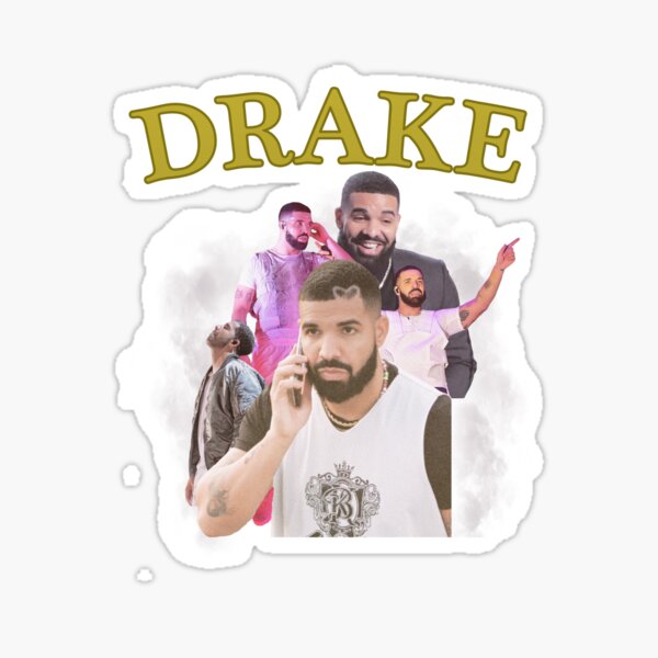 "Drake Retro Graphic" Sticker for Sale by hamzawaheed729 | Redbubble