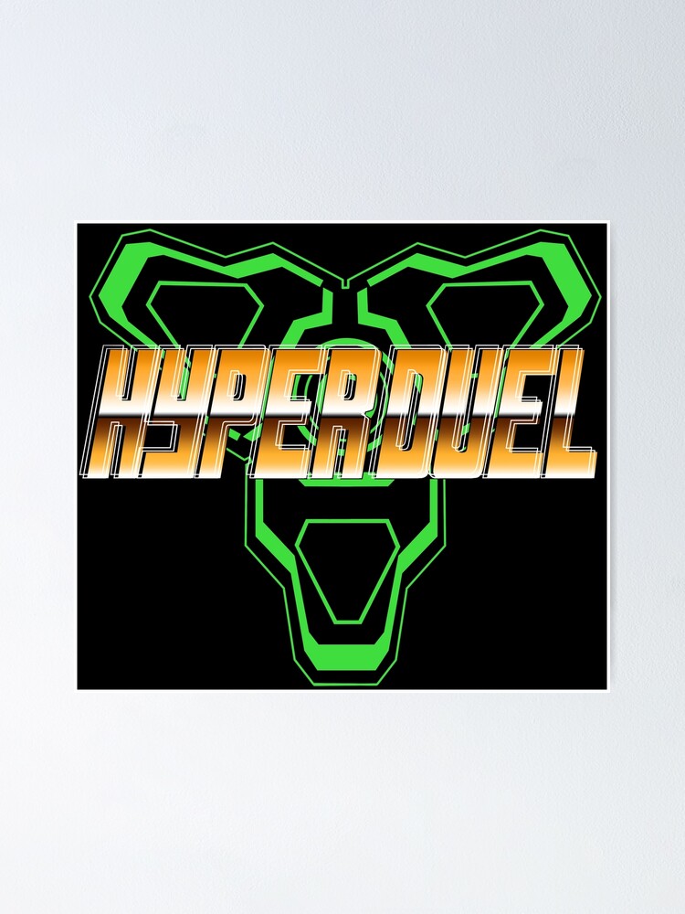 "Hyper Duel Logo +" Poster by DANMAKUMAN | Redbubble