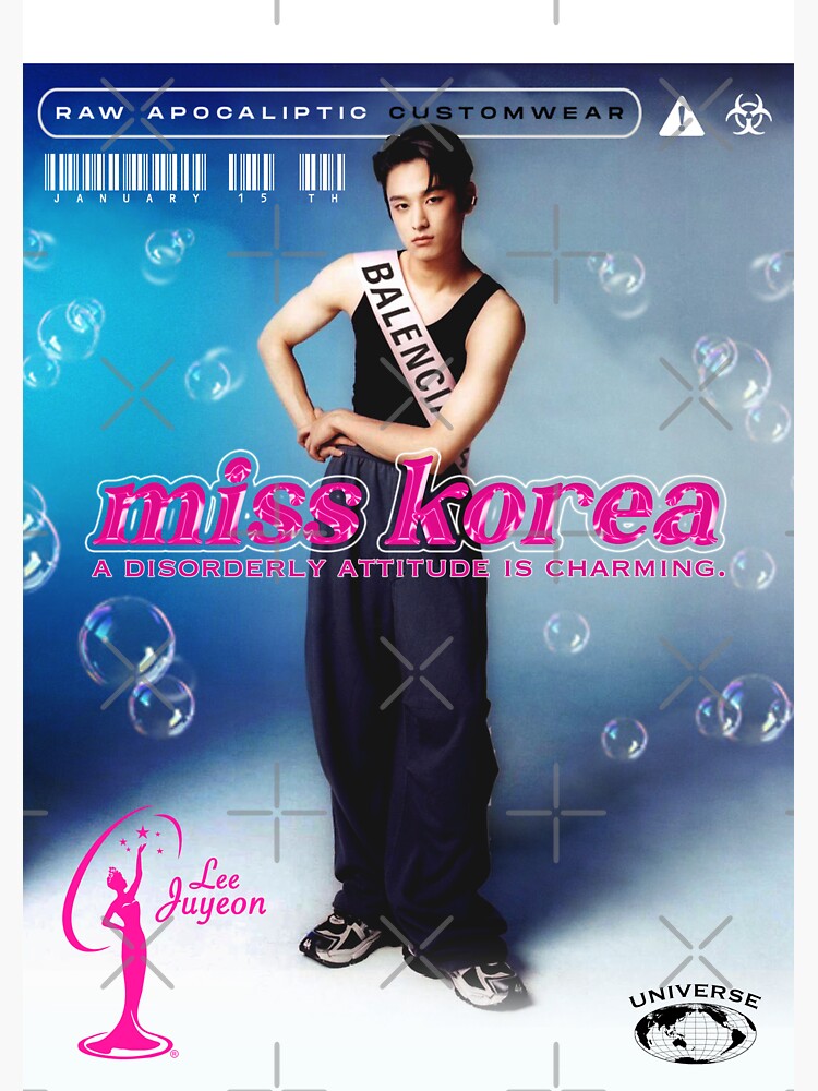 "Lee Juyeon miss korea " Sticker for Sale by theboredmochi | Redbubble