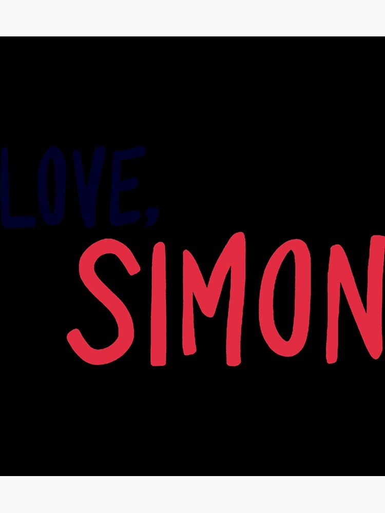 "Love, Simon - Logo Sticker" Poster for Sale by deestell | Redbubble