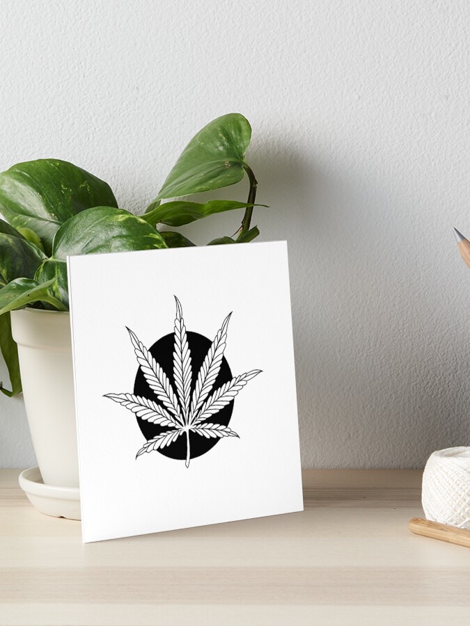 Easy Pot Leaf Drawing