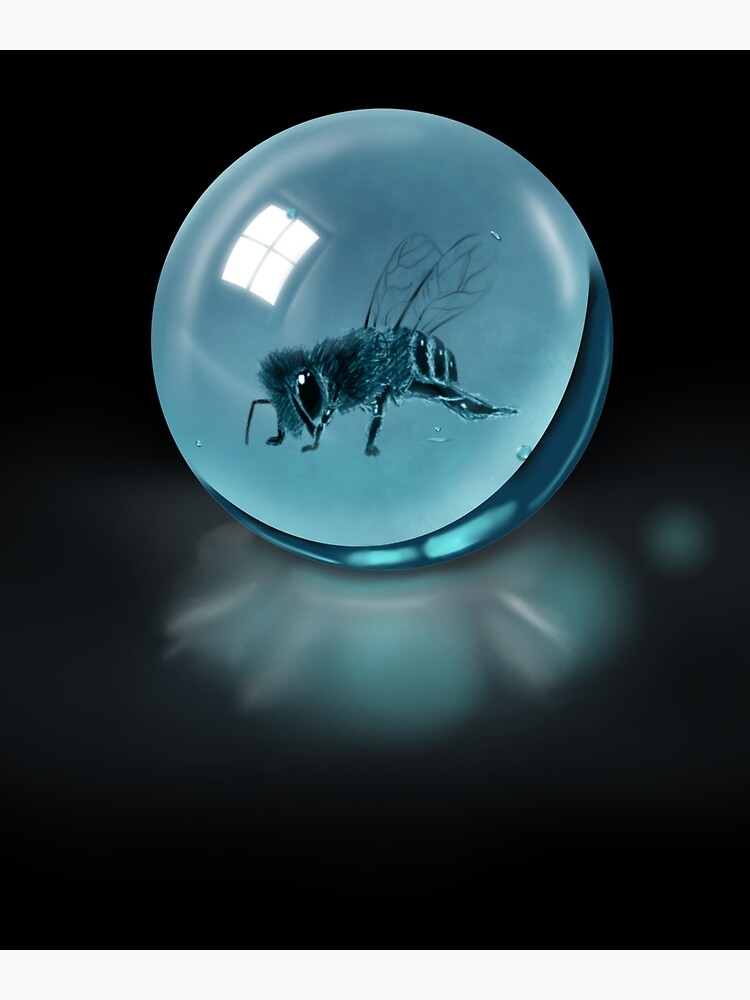 "Bumble Bee Sphere realistic digital painting" Art Print for Sale by ...