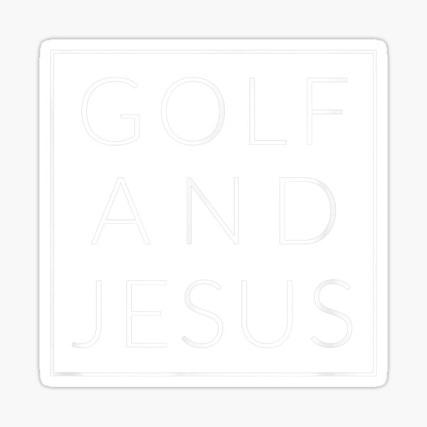 " Golf Jesus Christian Golfer Fun Golfing Sport" Sticker by paudels ...