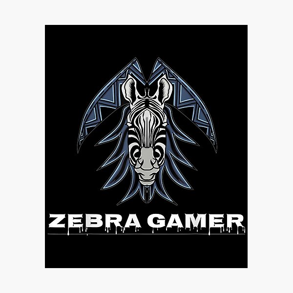 Lámina fotográfica «Diseño gráfico del controlador Zebra Gamer para ...