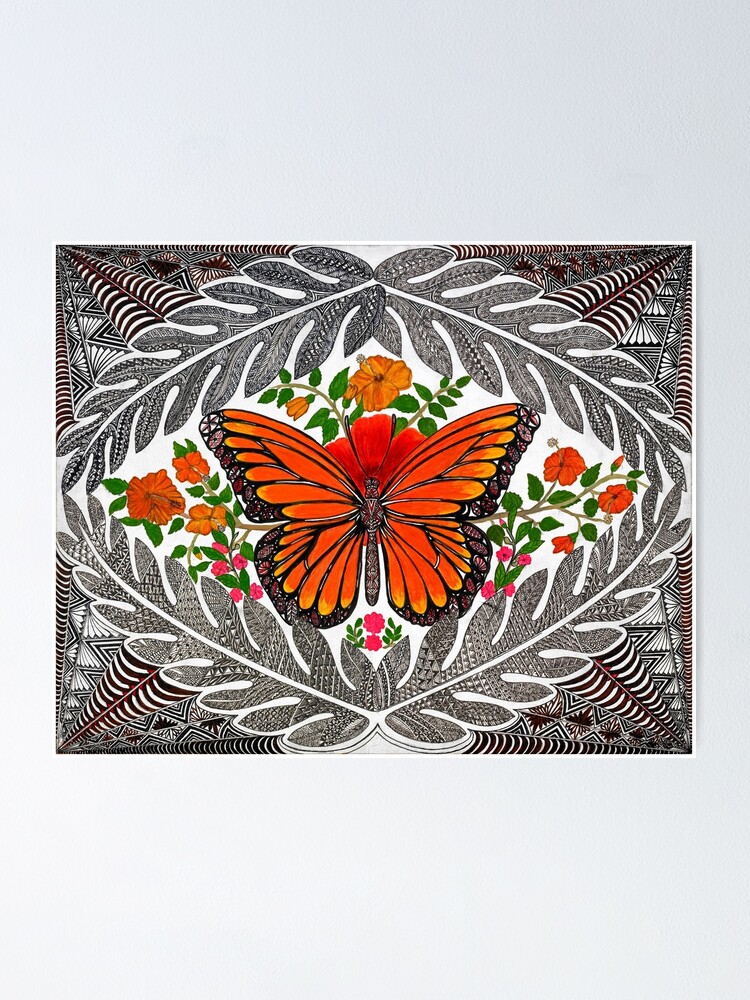 "Kupesi Butterfly" Poster by IFJPolyArtwork | Redbubble