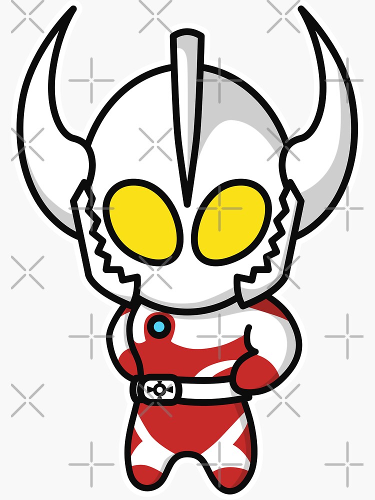 "Ultra Father Chibi Style Kawaii" Sticker for Sale by mattzwug-draws ...