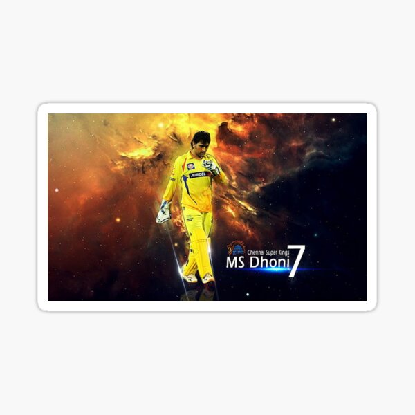 "MS Dhoni - Chennai super kings" Sticker for Sale by florum | Redbubble