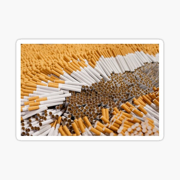 "Cigarettes" Sticker for Sale by Simon1965 | Redbubble