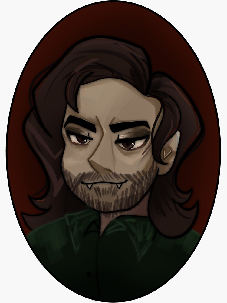 "wwdits laszlo portrait" Sticker for Sale by vividlycoby | Redbubble