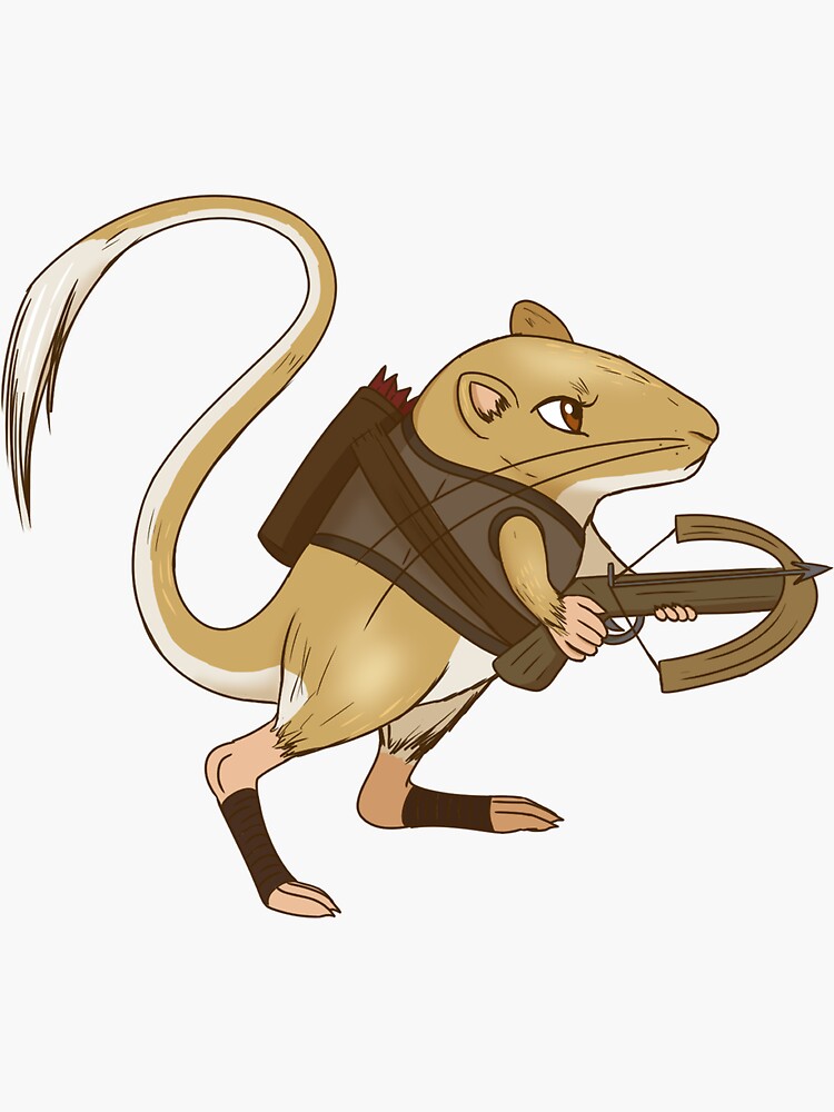 "DnDAnimals: Rodents: Kangaroo Rat Ranger" Sticker for Sale by ErinA2 ...
