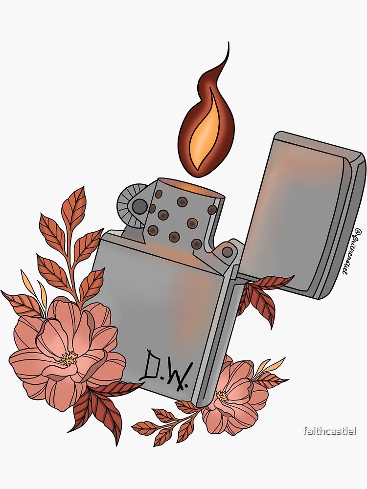 Decals & Skins Laptop Metalhead Sticker Stay Lit Zippo Lighter Sticker ...