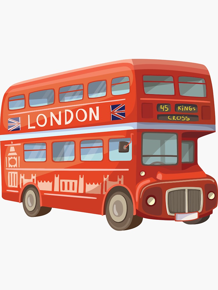"London Double Decker Bus The Routemasters" Sticker for Sale by ...