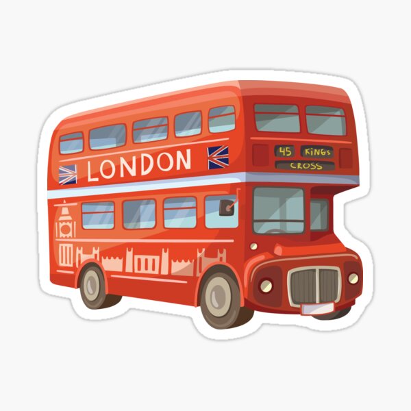 "London Double Decker Bus The Routemasters" Sticker for Sale by ...