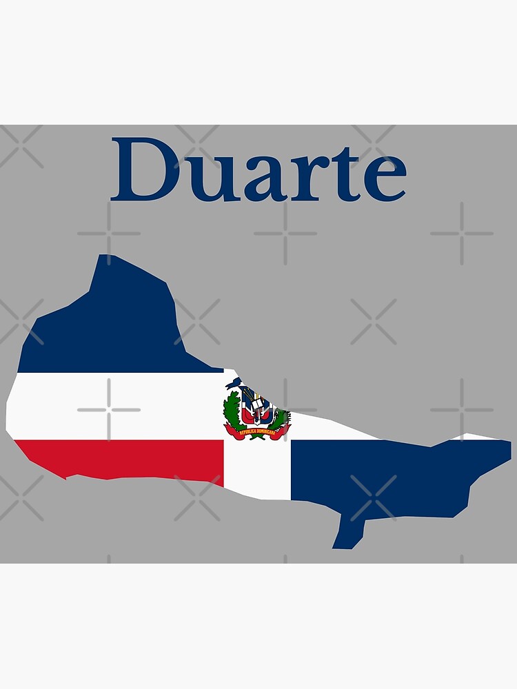 Póster «Diseño de Mapa de la Provincia de Duarte, República Dominicana ...