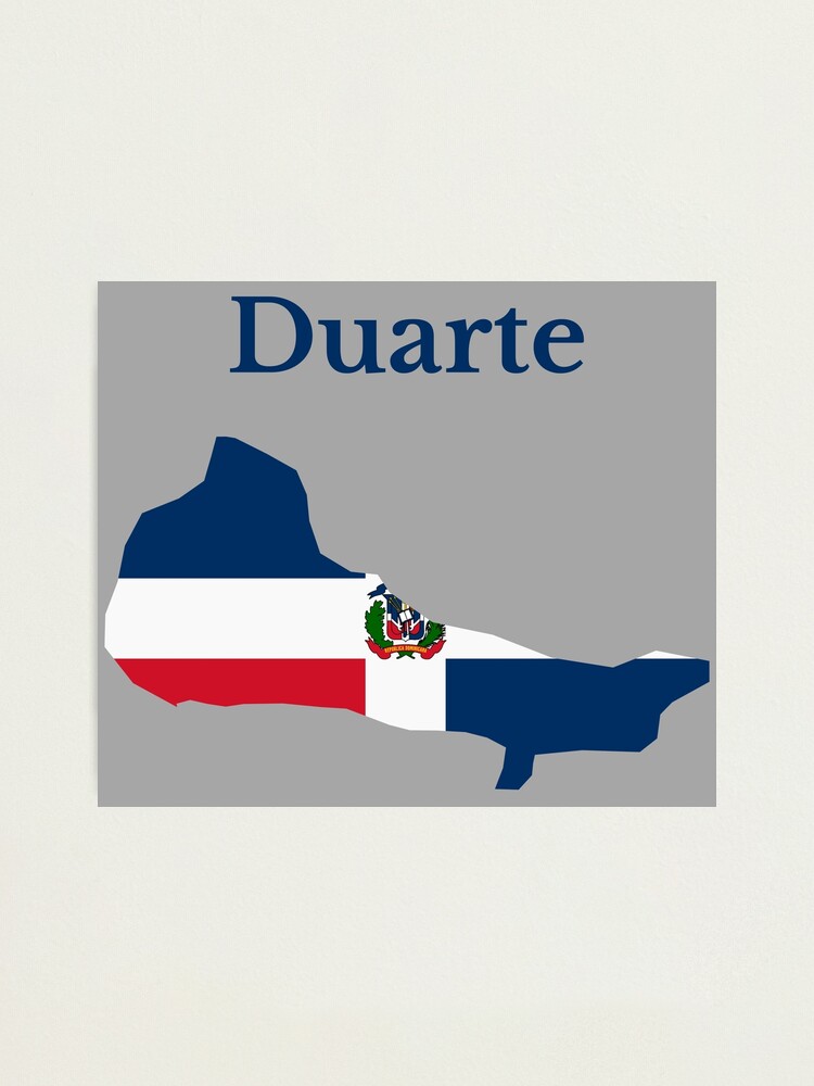 Lámina fotográfica «Diseño de Mapa de la Provincia de Duarte, República ...