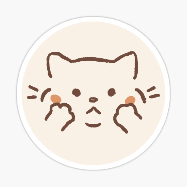 "Cheeks" Sticker for Sale by nilstuff | Redbubble