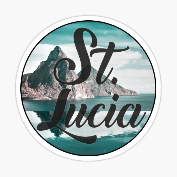 "St. Lucia" Sticker for Sale by luggagestickers | Redbubble