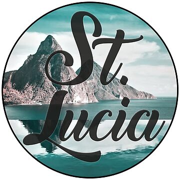 "St. Lucia" Sticker for Sale by luggagestickers | Redbubble