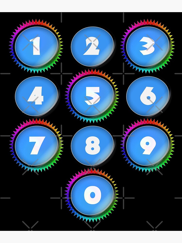 "Numberblocks - blue color" Poster for Sale by ZOBBI | Redbubble