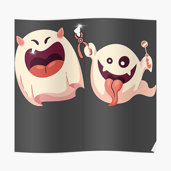"Dentist Ghosts Pulling Teeth Cute Dental Halloween" Poster by NutaBaco ...
