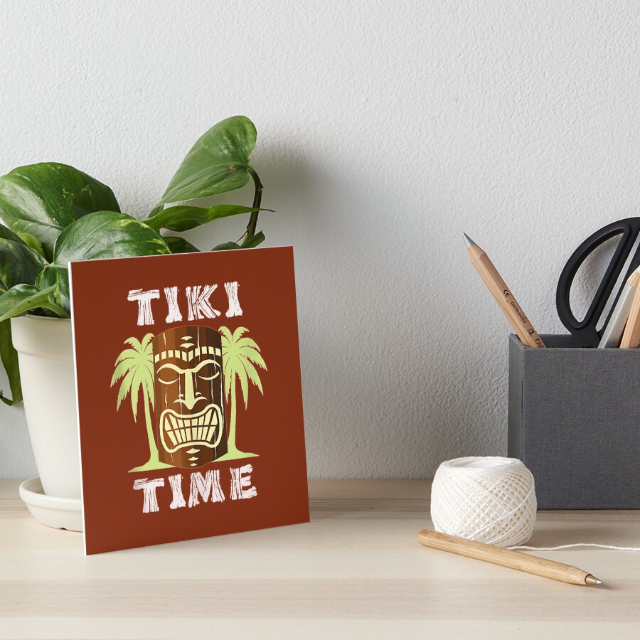 "Tiki Time Luau Vacation " Poster for Sale by Studio729 | Redbubble