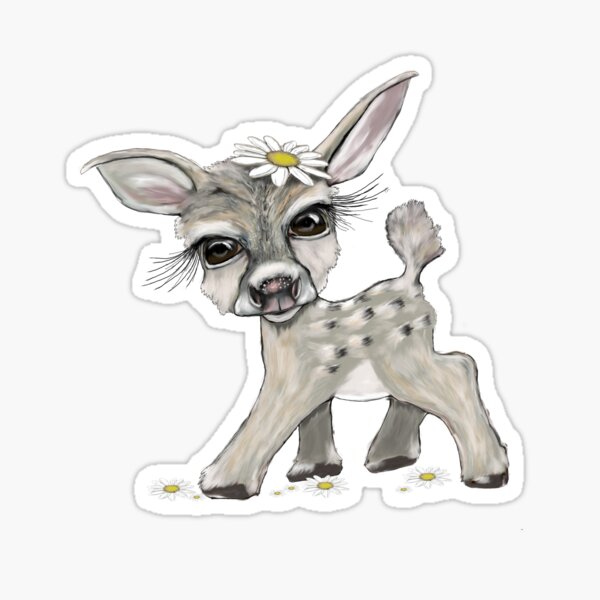 "Bambi Dear" Sticker for Sale by miarsmoller | Redbubble