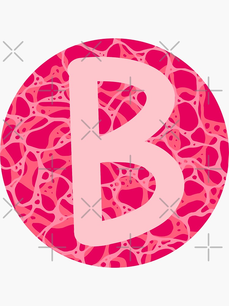 "A Blush Ripple Alphabet Set" Sticker for Sale by LaurenTabone | Redbubble