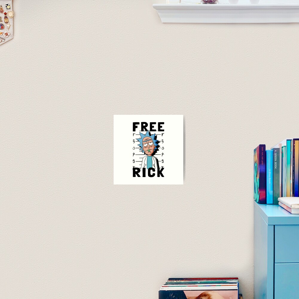 "Free Rick" Art Print for Sale by elenalyost | Redbubble